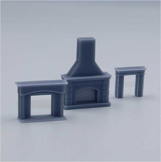 OO Scale | Fireplace Set (3 pack) — Model Railway Scenes