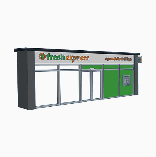 OO Scale | Ready to Paint | Fresh Express Convenience Store — Model ...