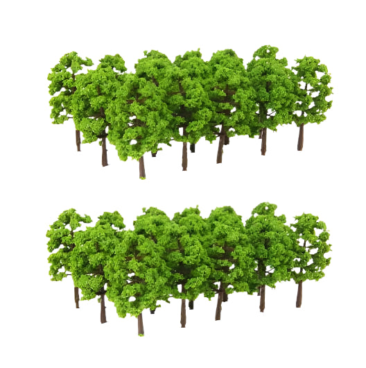 OO Scale | 16 Foot Tree - Light Green (20 pack) — Model Railway Scenes