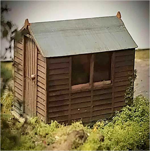 OO Scale | Garden Shed — Model Railway Scenes
