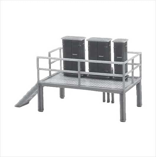 OO Scale | Ready to Paint | Galvanised Steel Lineside Platform with Re ...