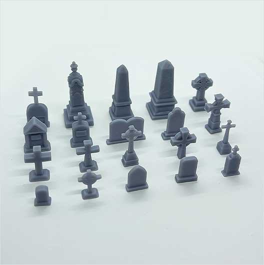 OO Scale | Grave Yard Set 2 (20 pieces) — Model Railway Scenes