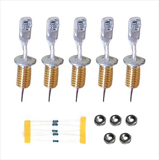 OO Scale | Wall-Mounted Street Light - Silver (5 pack) — Model Railway ...