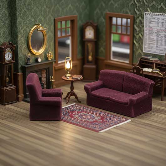 OO Scale Ready to Paint Sofa and Armchair – Model Railway Scenes