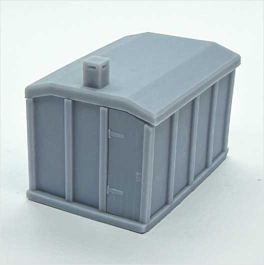 OO Scale | Concrete Line-Side Hut - Type 1 — Model Railway Scenes