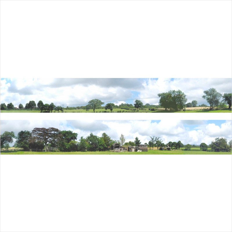 OO Scale Into the Town Backscene - ID107D – Model Railway Scenes