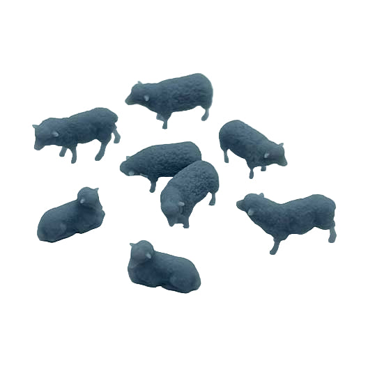 OO Scale | Flock of Sheep (8 pieces) — Model Railway Scenes