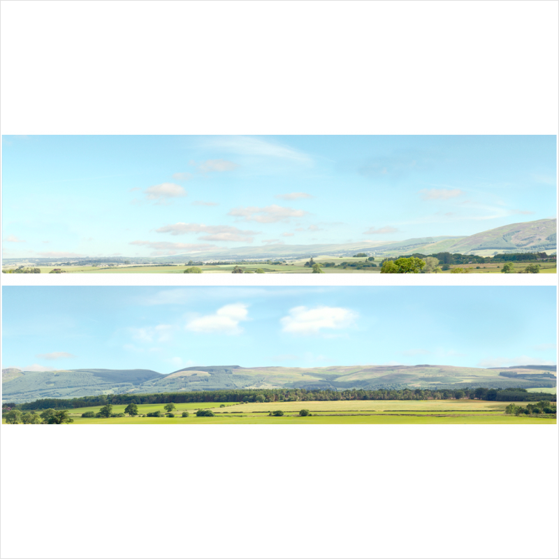 OO Scale | Hills and Dales Backscene - ID207A — Model Railway Scenes