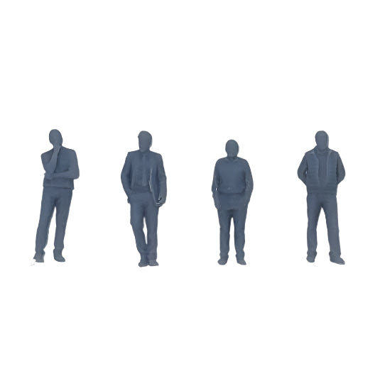 OO Scale Ready to Paint Men - Pack 5 (4 pack) – Model Railway Scenes