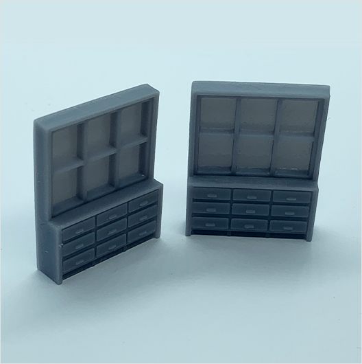 OO Scale | Shop Display Cabinet (2 pack) — Model Railway Scenes