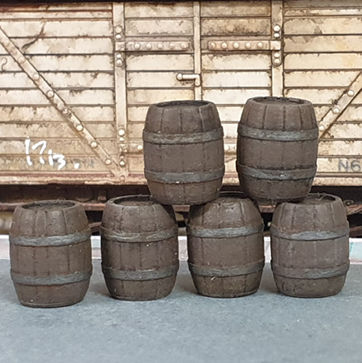 OO Scale | Whiskey Barrel (6 pack) — Model Railway Scenes