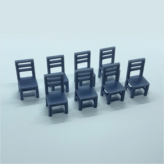 O Scale | Wooden Chair (8 pack) — Model Railway Scenes